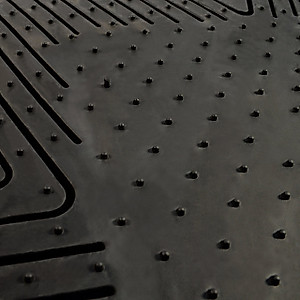 FANMATS 11044 U.S. Air Force 2-Piece Heavy Duty Vinyl Car Mat Set, Front Row Floor Mats, All Weather Protection, Universal Fit, Deep Resevoir Design