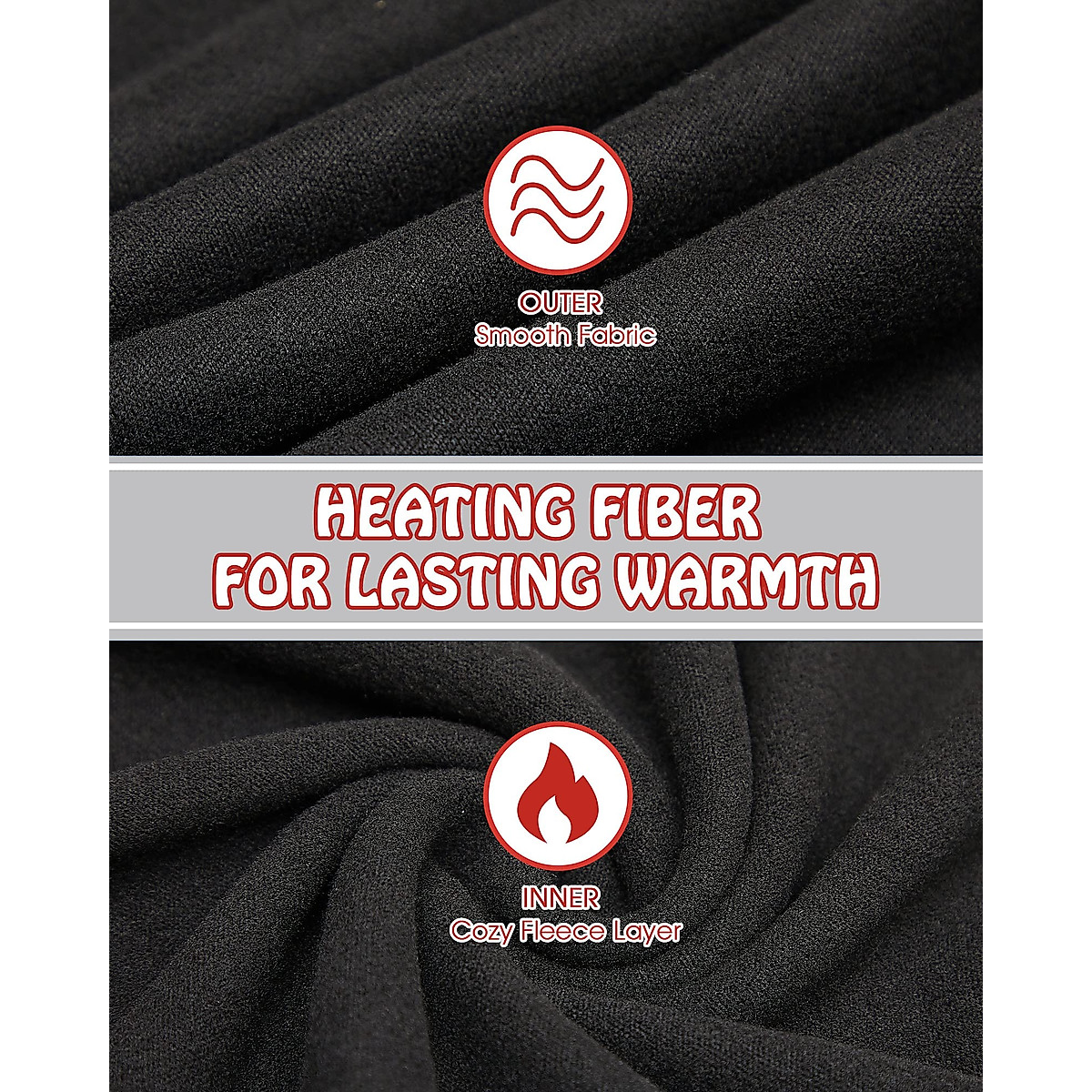 Taiyin 4 Pieces Fleece Lined Thermal Underwear Set for Women Long Johns Base Layer Winter Cold Weather Soft Warm Top Bottom (X-Large)