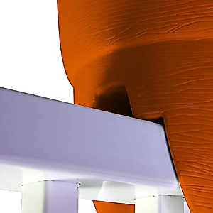 EMSCO Group Bloomers Railing Planter with Drainage Holes – 24" Weatherproof Resin Planter – Terracotta