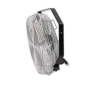 TPI Corporation U18-TE Series Industrial Mounted Workstation Fan, Versatile Wall or Ceiling Mount Fan, 3 Speed Motor, 120 Volt, 10' Cordset, Pull Chain Switch