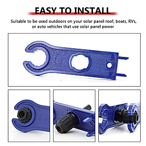 KEDAKEJI 20PCS with 2pcs spanners Solar Connectors with Spanners Solar Panel Cable Connectors 10 Pairs Male/Female