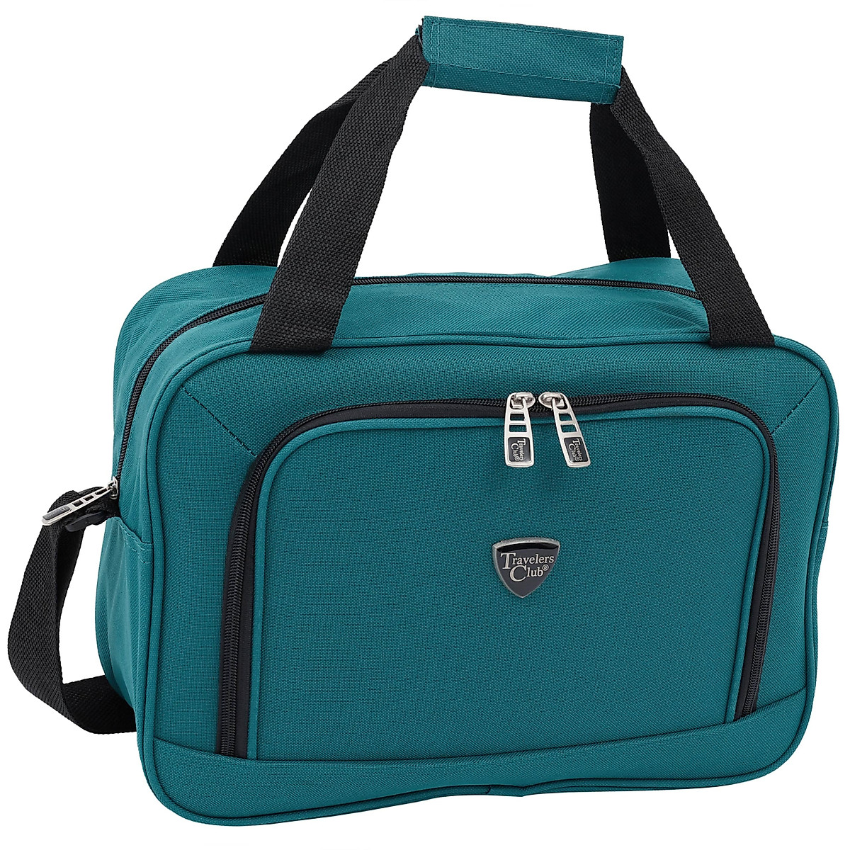 Travelers Club Chicago Hardside Expandable Spinner Luggage, Teal, 3 Piece Set