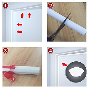 NeatiEase Flexible Quarter Round Molding Self Adhesive, Peel and Stick Waterproof Molding Trim Caulk Strip for Wall Edge Corner, Cabinet Edge, Ceilings Edge, Countertops (White, 16 FT)