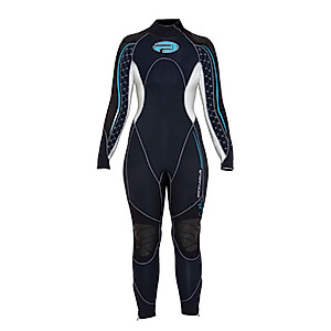 Pinnacle Siren 3mm Full Scuba Diving Wetsuit Women's Black Merino