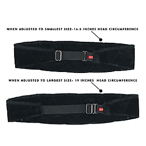 Madison Headwear Wig Grip Headbands For Women- Adjustable To Custom Fit Your Head - Velvet Comfort - Wig Bands No Slip Breathable Lightweight Material For All Day Wear! Keep Wig Comfortably Secured