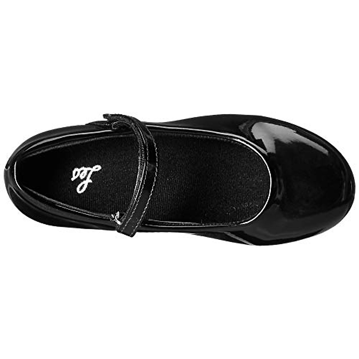 Leo Baby-Girl's Rhythm TAP Dance Shoe, Black, 7 Medium US Toddler