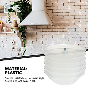 Hemoton 6Pcs Plastic Range range hood oil catcher oil collecting cup range hood oil cup Hood Oil Catcher