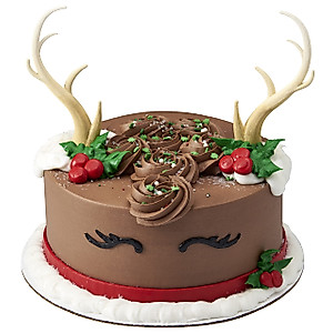 DecoSet® ANTLERS CREATIONS Cake Topper for Birthdays and Parties, DecoPac Cake Decorating 2-Pc Decorations Set
