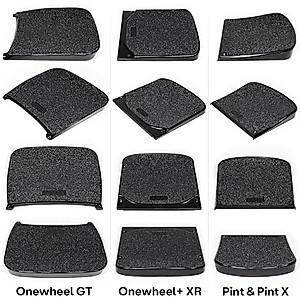 Craft&Ride Air Pad Concave Foot Pad with Gel-Tech | Comfortable Cushioned Foot Pad with Aluminum Interior & Grip Tape | Compatible with Onewheel+ XR | Black