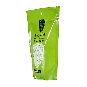 Elite Force Premium Biodegradable 6mm Airsoft BBS Ammo, .25 Gram, 1000 Count, One Size