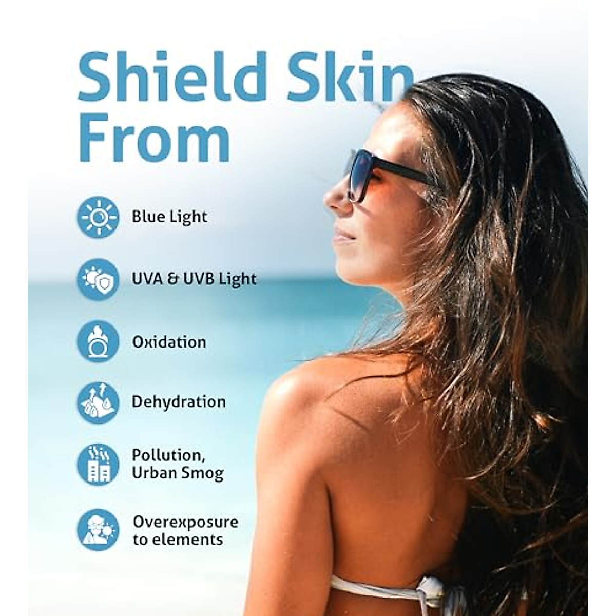 Tinted Drops - SPF 30 F/L Facial Mineral Moisturizer Sunscreen. Broad Spectrum, Vegan, Natural, and Sustainable. 2 oz