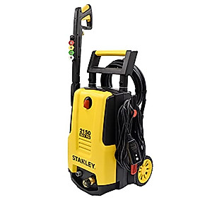 Stanley SHP2150 Portable Electric Pressure Washer, 2150 PSI, 1.4 GPM, 13 AMP, with Metal Lance, Foam Cannon, M22 Trigger Gun, 25' Hose, Quick Connect Nozzles