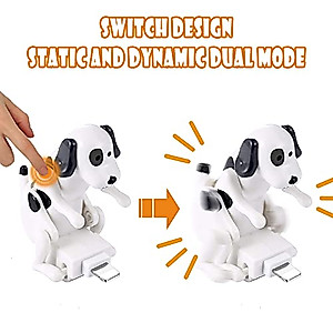 Libachto Funny Dog Charger for iPhone, Portable Stray Dog Charging Cable,Dog Toy Smartphone USB Cable Charger, for iPhone Various Models Phones.(New for iOS)