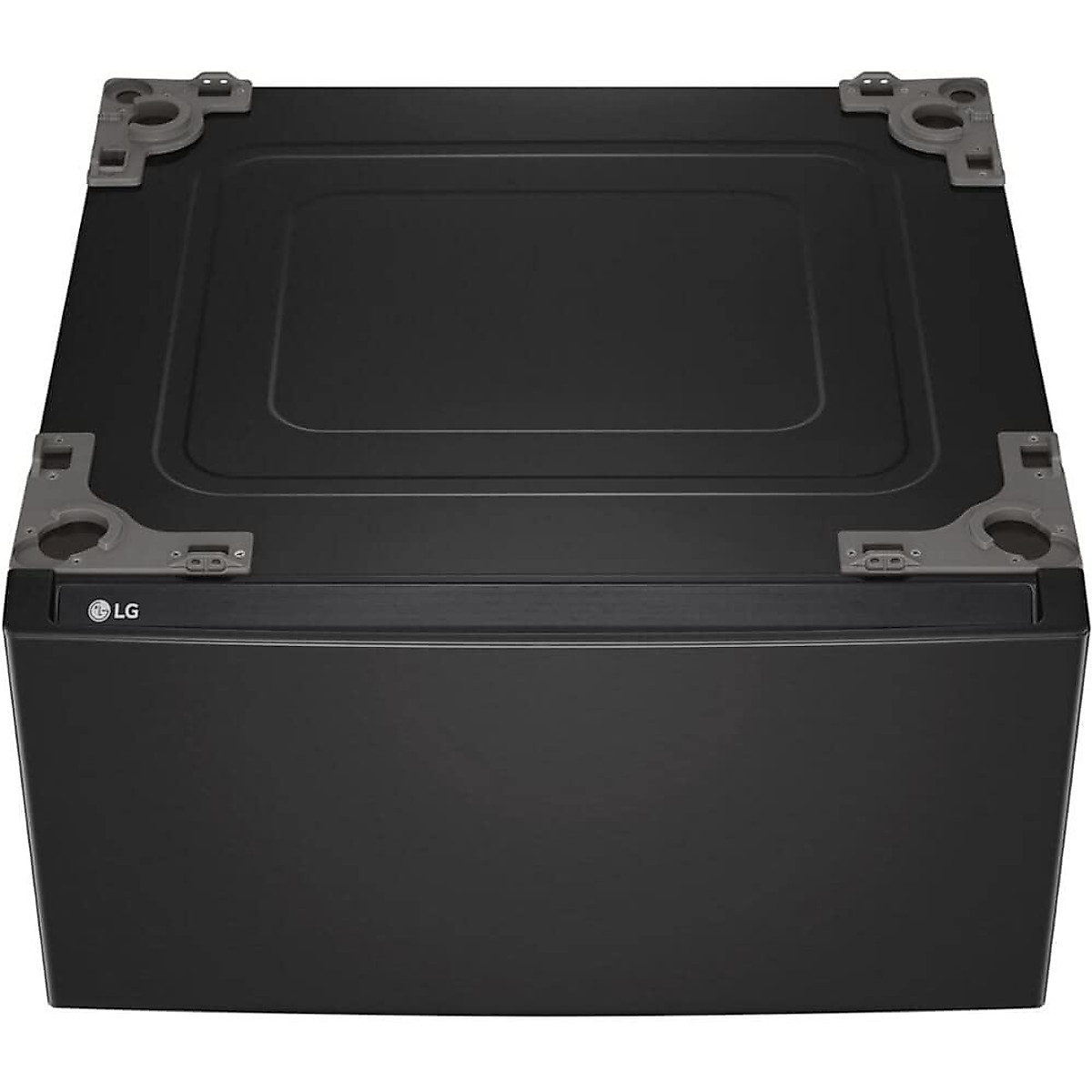 LG WDP6B 27 inch Black Steel Laundry Pedestal with Storage Drawer