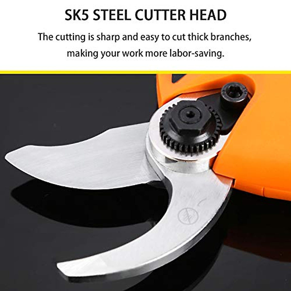 DAPAO Electric Pruning Shears,Lithium Battery Gardening Fruit Tree Pruning Shears,Household Agricultural Garden Pruning Shears,Simple Operation/Long-Lasting Battery Life/Non-Slip Handle