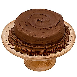 Cotea Wood Cake Stand for Desserts & Cakes | 10 Inch Cake Stand, Serving Platter & Multifunctional Cake Carrier Platter Tray for Kitchen,Birthday Parties,Weddings,Baking Gifts