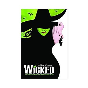 Shruan Broadway Musical Wicked Canvas Poster Wall Art Decor Print Picture Paintings for Living Room Bedroom Decoration Unframe-style 12x18inch(30x45cm)