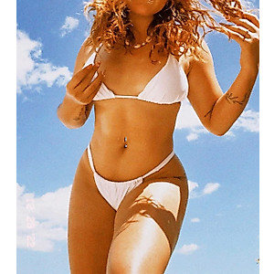 LOAYHOAY 5PCS 14G 316L Stainless Steel Petite Belly Button Rings for Women Dainty Navel Rings Tiny Belly Rings Body Piercing Set 8S