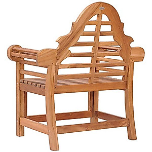 Teak Wood Lutyens Outdoor Patio Arm Chair, Made from Solid A-Grade Teak Wood