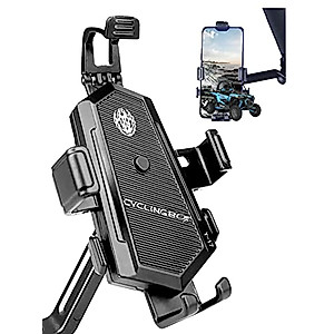 ZIDIYORUO UTV Phone Mount for 1.75"-2" Roll Cage | Aluminium Alloy Holder for Polaris RZR Can Am | Compatible with 4.7"-6.8" Smart Devices | Secure Attachment to UTV/SXS Roll Bar.