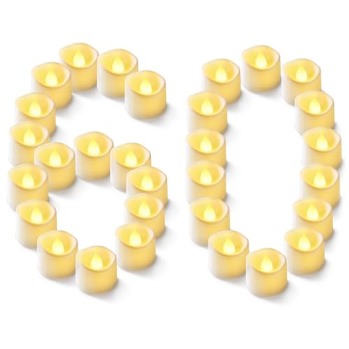 Homemory Absolutely Value 60Pcs LED Tea Lights