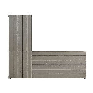 Knocbel Industrial L-Shaped Writing Desk with Storage Drawer and Lift Top, Home Office Workstation Corner Table Computer Desk, 67" L x 55" W x 30" H (Rustic Oak)