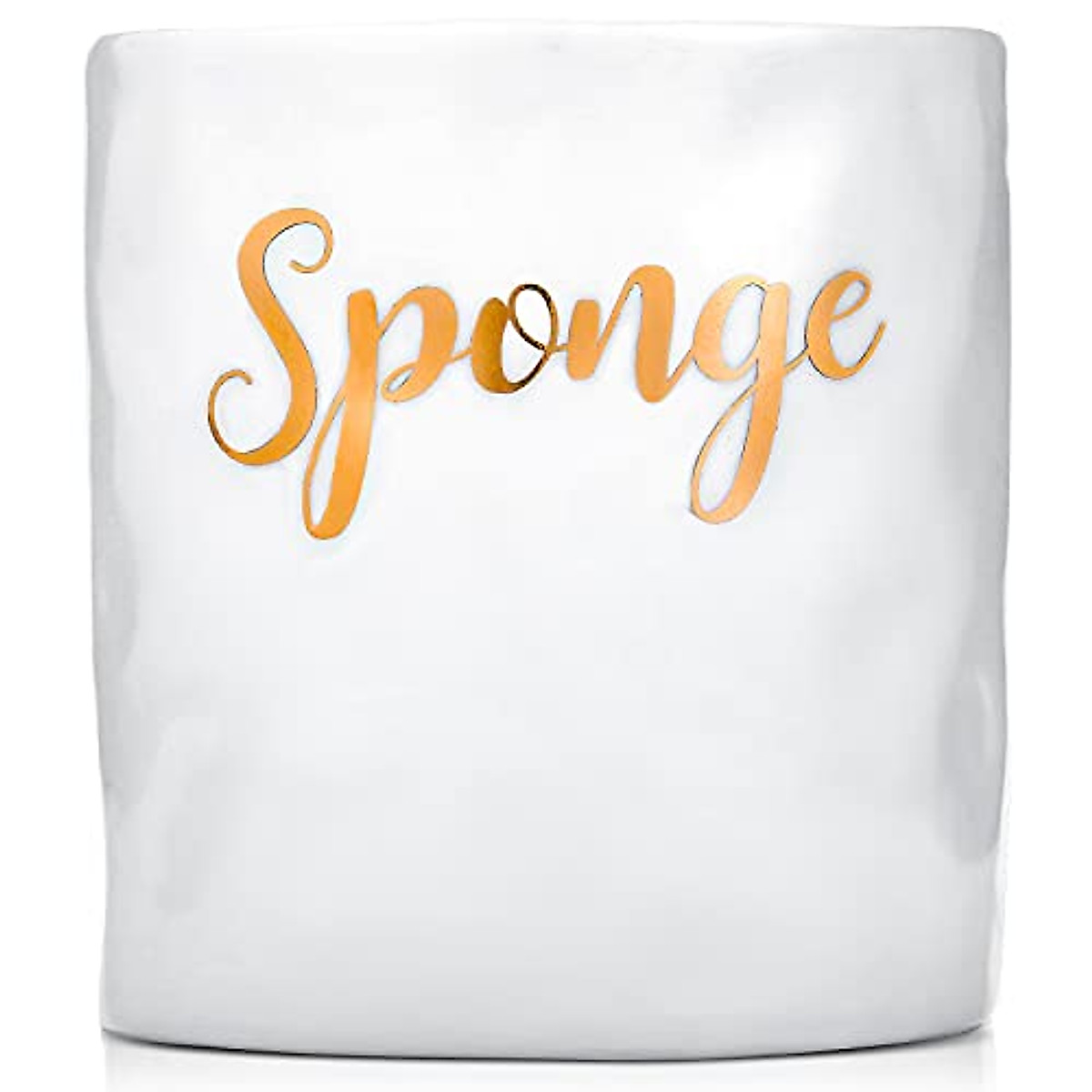 Sponge Holder for Kitchen Sink Ceramic Sponge Holder Kitchen Ceramic Farmhouse Kitchen Counter Sink Organizer Accessories with 3 Pieces Pink Sponge