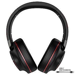 Bluetooth Headphones, PowerLocus Bluetooth Headphones Over-Ear, Passive Noise Cancelling Headphone with Microphone, 70Hrs Playtime, Foldable Wireless Headphones,Hi-Fi Deep Bass for Work,Home Office,PC