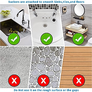 FYY Drain Hair Catcher, 2 Pack Silicone Hair Stopper Cover Shower Drain Hair Strainers Stopper Hair Trap Easy to Install and Clean for Bathroom Bathtub Tub and Kitchen, Bathroom Accessories, Grey+Grey