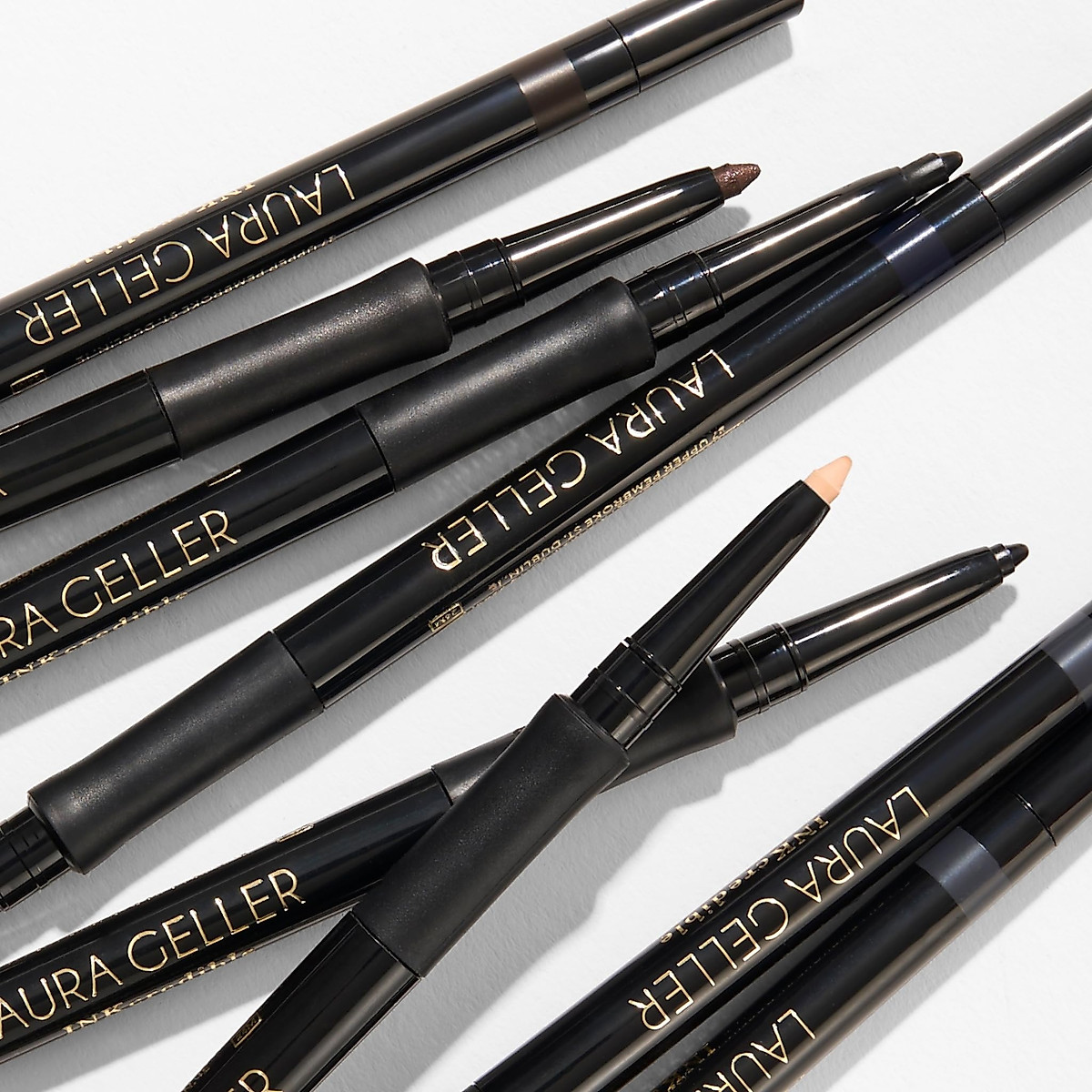 LAURA GELLER NEW YORK INKcredible Gel Eyeliner - Blackbird - Waterproof Smudge-proof Eyeliner Pencil - Built in Sharpener