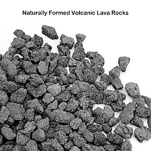 Stanbroil 10 Pounds Lava Rock Granules for Fire Bowls,Fire Pits,Gas Log Sets, and Indoor or Outdoor Fireplaces - Medium (1/2"- 1")