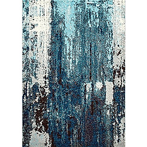 nuLOOM Haydee Abstract Area Rug, 5 ft x 8 ft, Blue