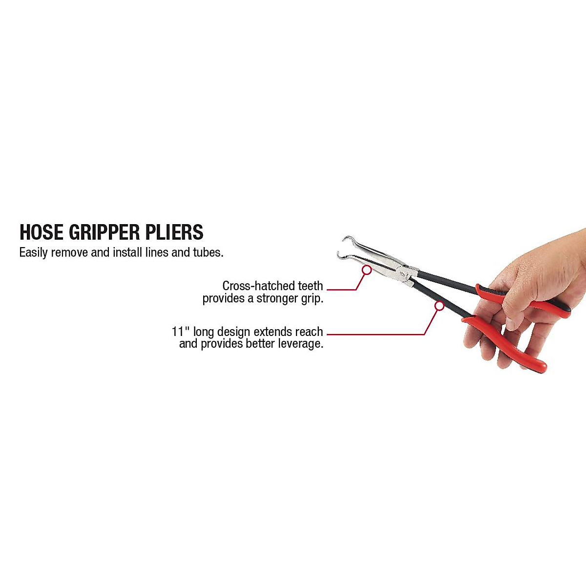 Sunex Tools Sunex 3703V 11" Hose Gripper Plier Set,Red