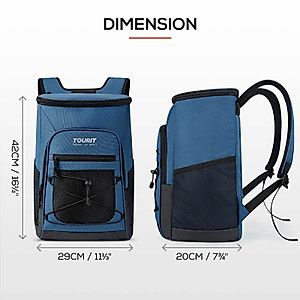 TOURIT Cooler Backpack Insulated 33 Cans Leakproof Backpack Cooler Lightweight for Picnics, Camping, Hiking, Beach, Trip