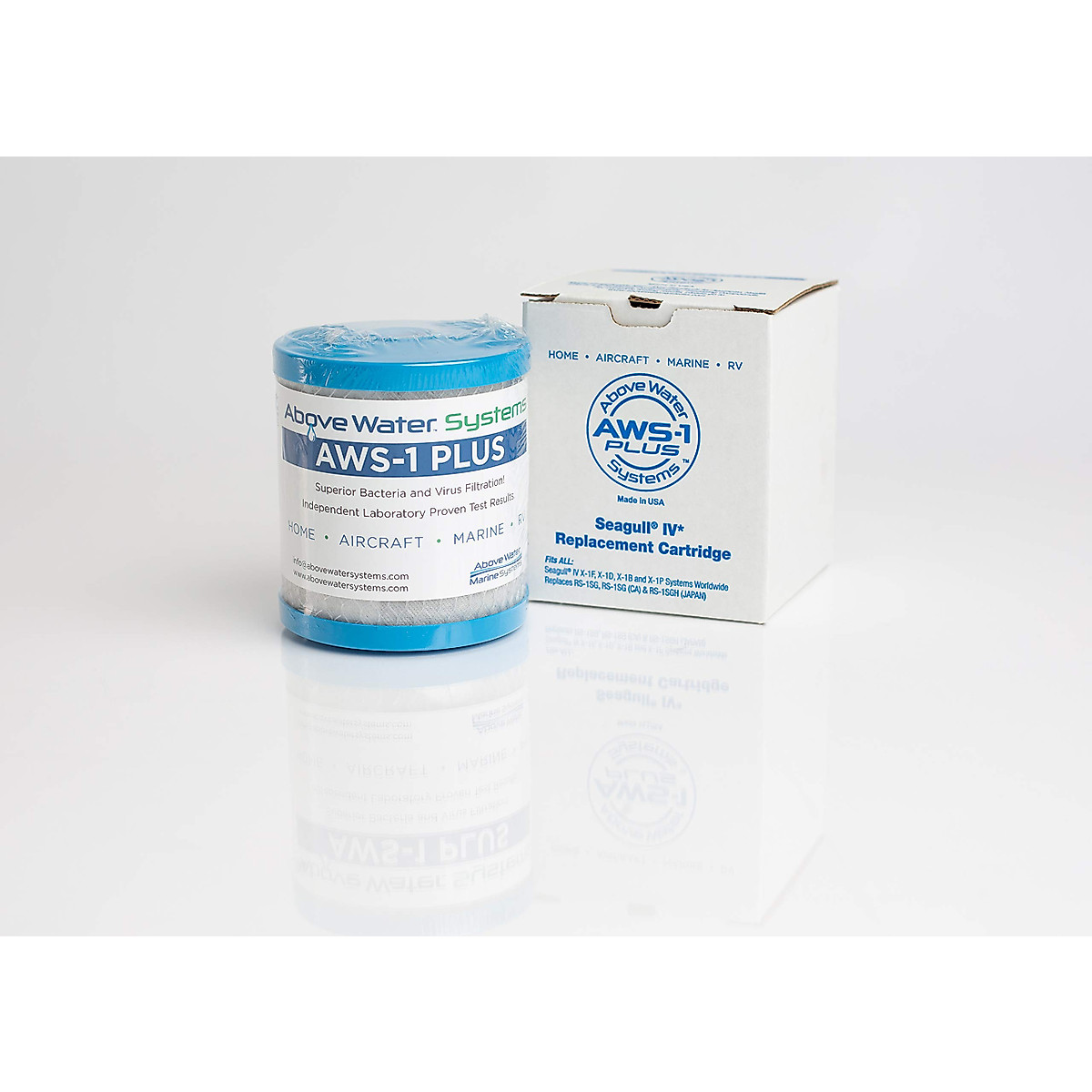 AWS-1 Plus Above Water Systems, Inc. Seagull IV X-1F and PurestOne TP-1 Compatible Replacement Cartridge