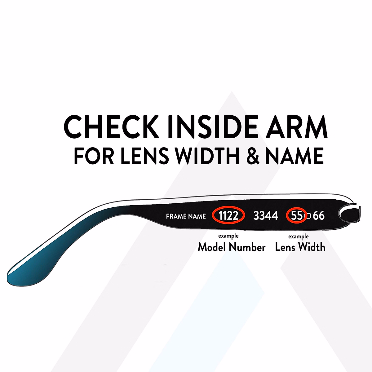Apex Lenses Clear Replacement Lenses for Ray-Ban Meta Wayfarer RW4006 (50MM) Sunglasses