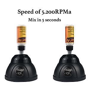 Generic Wireless Mini Vortex Mixer, 5200RPM Tattoo Ink Mixer, Paint Pigment Nail Polish Lacquer Shaker with Auto Touch Switch & Anti-Slip Base, Mixing in 5sec, Black