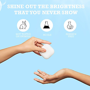 Koji White Kojic Acid & Glutathione Skin Brightening Soap for Body & Face Exfoliating, Hydrating and Cleansing Bar for Reduce the Appearance of Fine Lines and Wrinkles, Vegan, 2.82 oz (2 Bars)