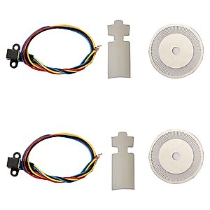 Ximimark 2Pcs Photoelectric Speed Sensor Encoder Coded Disc Code Wheel for Freescale Smart car