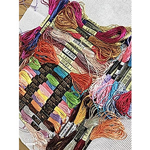 LMD Oneroom 100 Pieces Silk Embroidery/Silk Cross Stitch Thread/Common Color Silk Thread/s Hand Embroidery Embroider