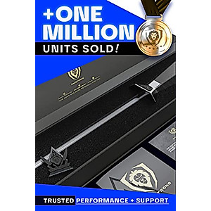 Dalstrong Honing Rod Steel - 9 inch - Shadow Black Series - Black Titanium Nitride Coated - High Carbon 7CR17MOV-X Vacuum Treated Steel - Scratch Free - NSF Certified