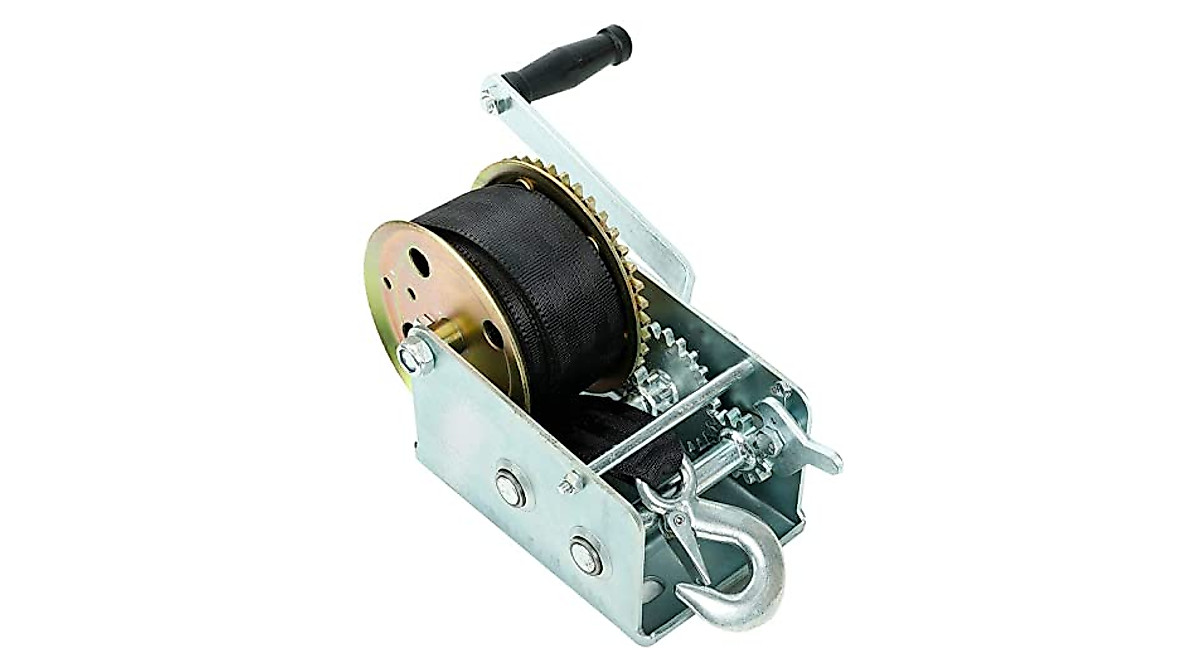 2500lbs Hand Winch - Heavy Duty Crank Gear Winch