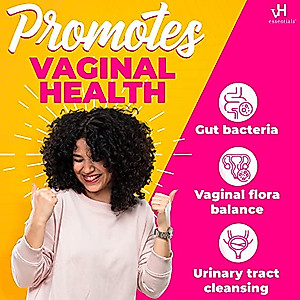 vH essentials Probiotics with Prebiotics and Cranberry Feminine Health Supplement - 60 Capsules