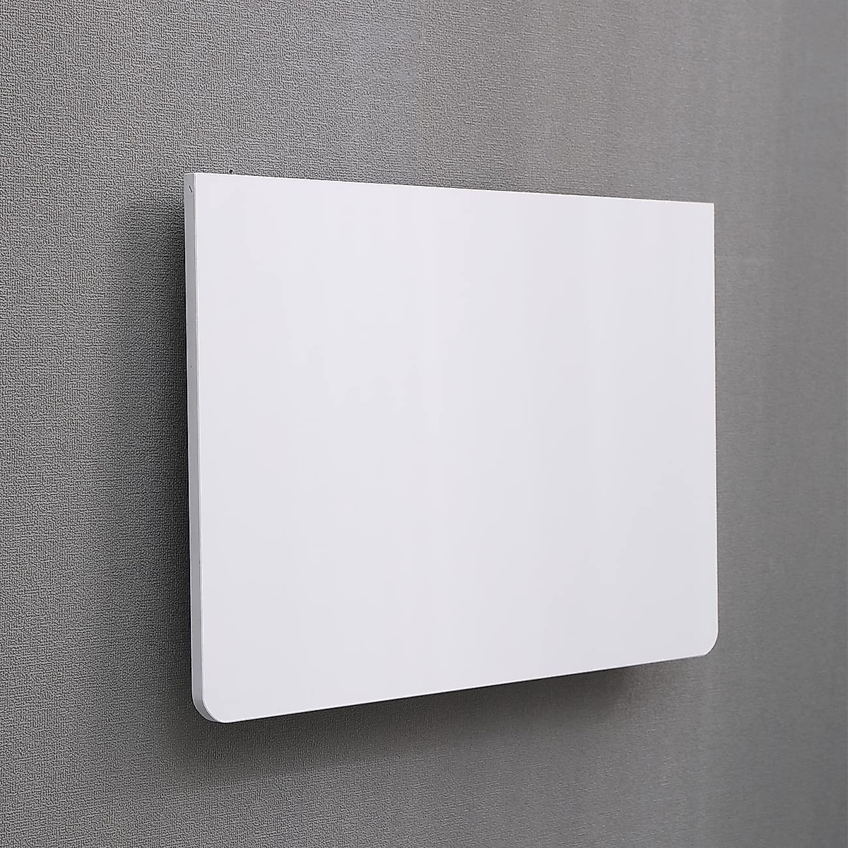 Wall Mounted Folding Table, Drop Leaf Wall Shelf, Floating Foldable Table, Mounted Desk for Small Spaces, Wooden Space Saving Hanging Table for Study Bedroom Laundry Balcony Kitchen, White