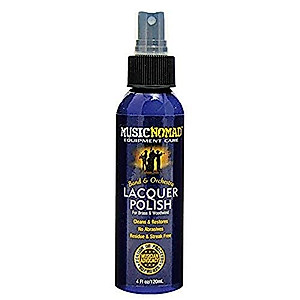 MusicNomad Lacquer Polish for Brass & Woodwind Instruments, 4 oz. (MN700)