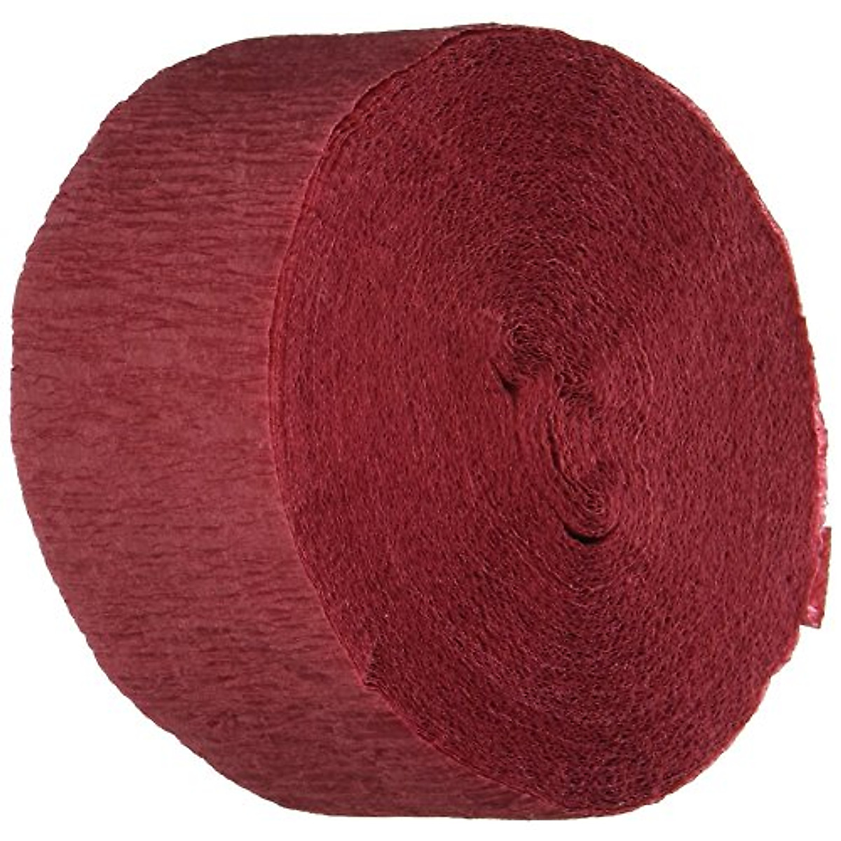 2 ROLLS Maroon Burgundy Crepe Paper Streamers, 145 Feet Total, Made in USA