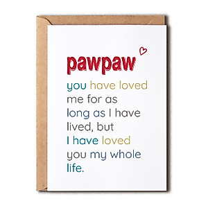 Pawpaw You Have Loved - Special Pawpaw's Day Card - Birthday Card For Pawpaw - Sentimental Card For Pawpaw - Meaningful Card For Pawpaw…