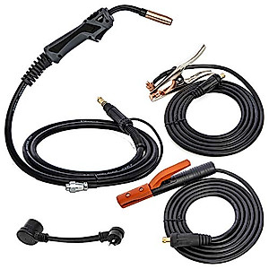 Amico MIG-200, 200-Amp MIG/MAG/Lift-TIG/Stick Arc Combo DC Inverter Welder, Compatible Spool Gun SPG15250 Full Size Grey