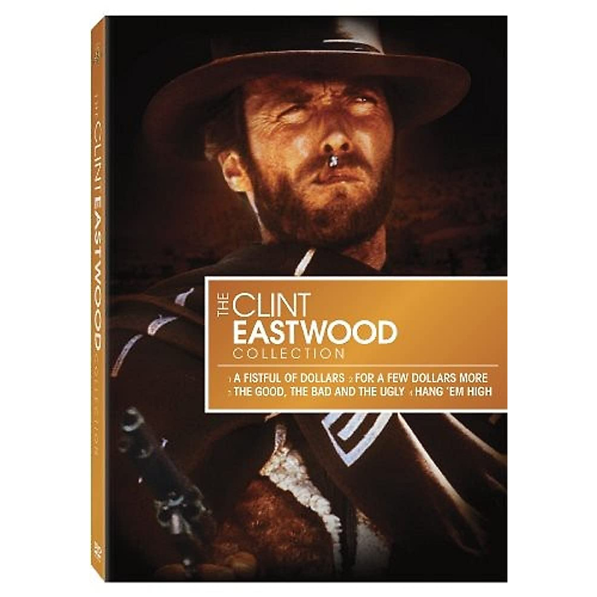 Clint Eastwood 9 Movie DVD Collection Dirty Harry Complete Series & Spaghetti Westerns Includes Bonus Western Movie Art Card