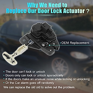 X AUTOHAUX Power Tailgate Lock Trunk Latch Actuator Motor for Dodge Charger Avenge Challenger for Chrysler 200 300 Replace 931-714 5056244AA 5056244AB 5056244AC 5056244AD